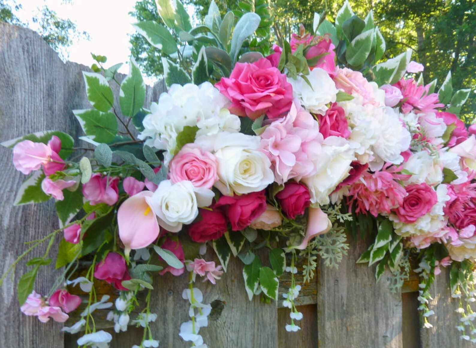 Fuchsia Wedding Flowers Rose Wedding Arch Decorations - Etsy