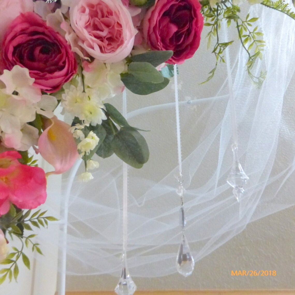 Rose Wedding Arch Set of 2 Arch Corner Swags rose Arbor | Etsy