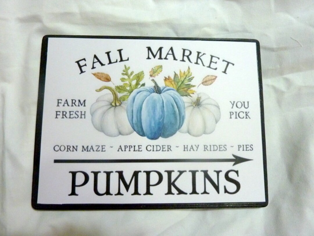 Fall Market Wood Sign, Pumpkin Sign, Wood Signs and Shelf Sitters - Etsy