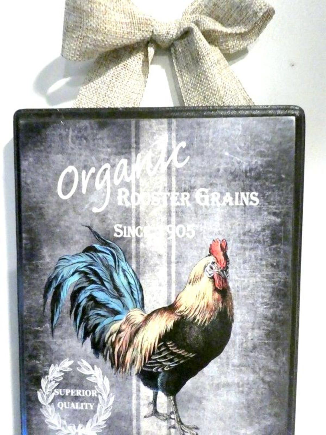 Chalkboard Rooster Sign. Farmhouse Decor, Kitchen Decor - Etsy
