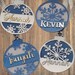 Personalized Snowflake Christmas Ornaments, Gift Tags or Stocking Tags ...