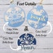 Personalized Snowflake Christmas Ornaments, Gift Tags or Stocking Tags ...