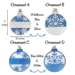 Personalized Snowflake Christmas Ornaments, Gift Tags or Stocking Tags ...