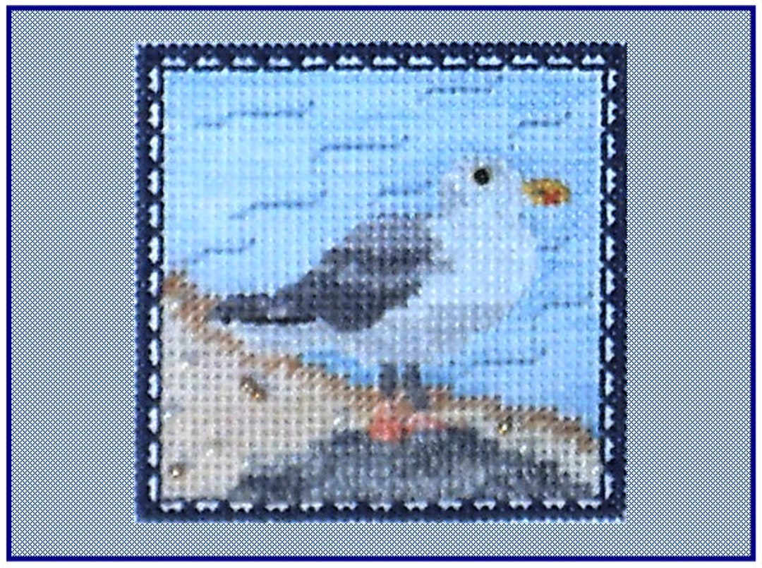 Aquatic Birds - Seagull - Cross Stitch Chart - PDF Instant Download ...
