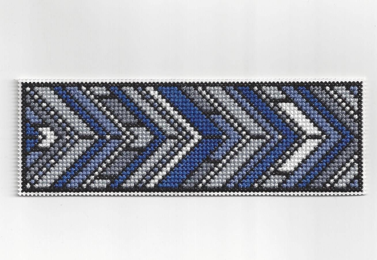 Geometric Designs set of 3 Bookmark patterns Counted Cross | Etsy