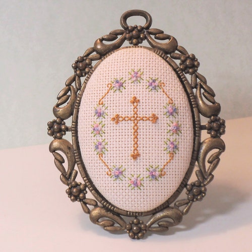 Filigree Cross Counted Cross Stitch Chart PDF Instant - Etsy