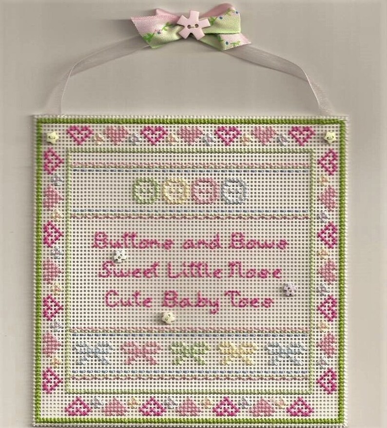 Buttons and Bows - Counted Cross Stitch Chart - PDF Instant Download - Etsy