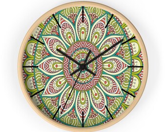 Mandala clock | Etsy