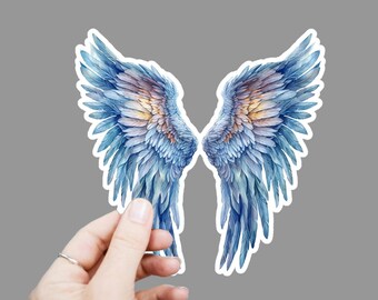 Blue Angel Wings Decal - Etsy