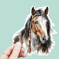 Peppermint Christmas Gypsy Vanner Sticker - Etsy