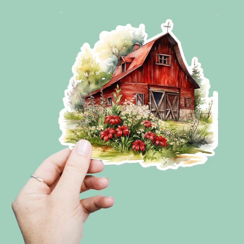 Red Barn - Etsy