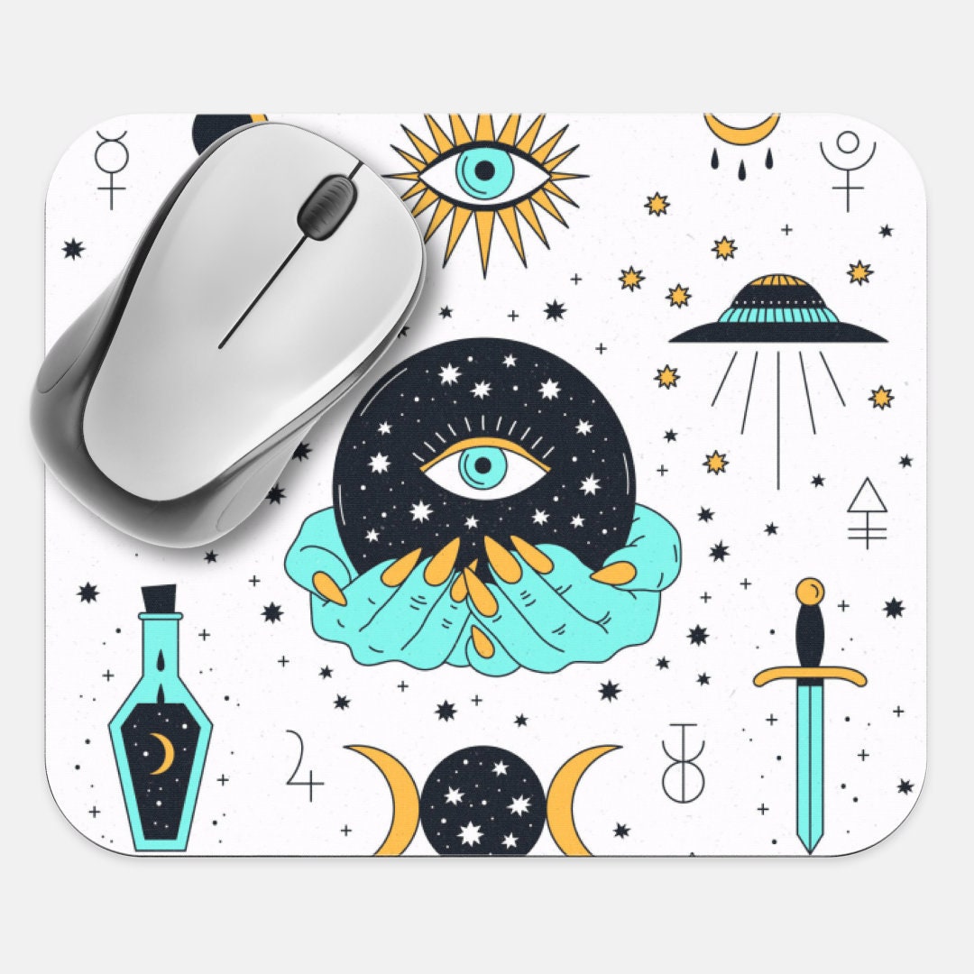 Witchy Occult Mouse Pad, Oracle Esoteric Mouse Pad, Computer Desk ...