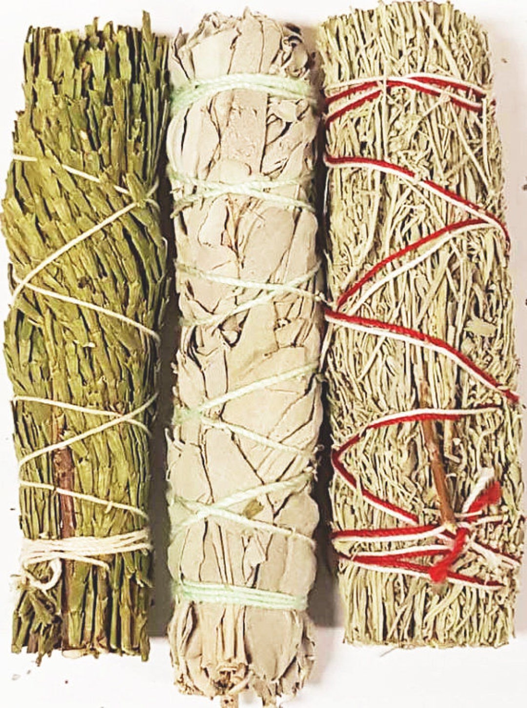 3pk Blue Sage Cedar White Sage Wands Bundle Sage Smudge - Etsy