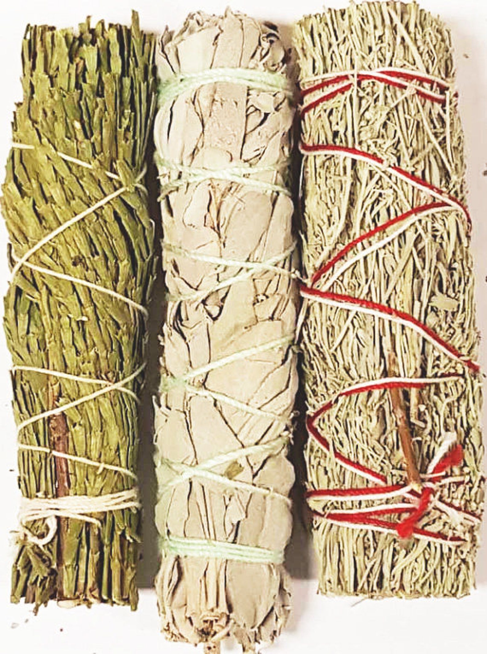 3pk Blue Sage Cedar White Sage Wands Bundle Sage Smudge - Etsy