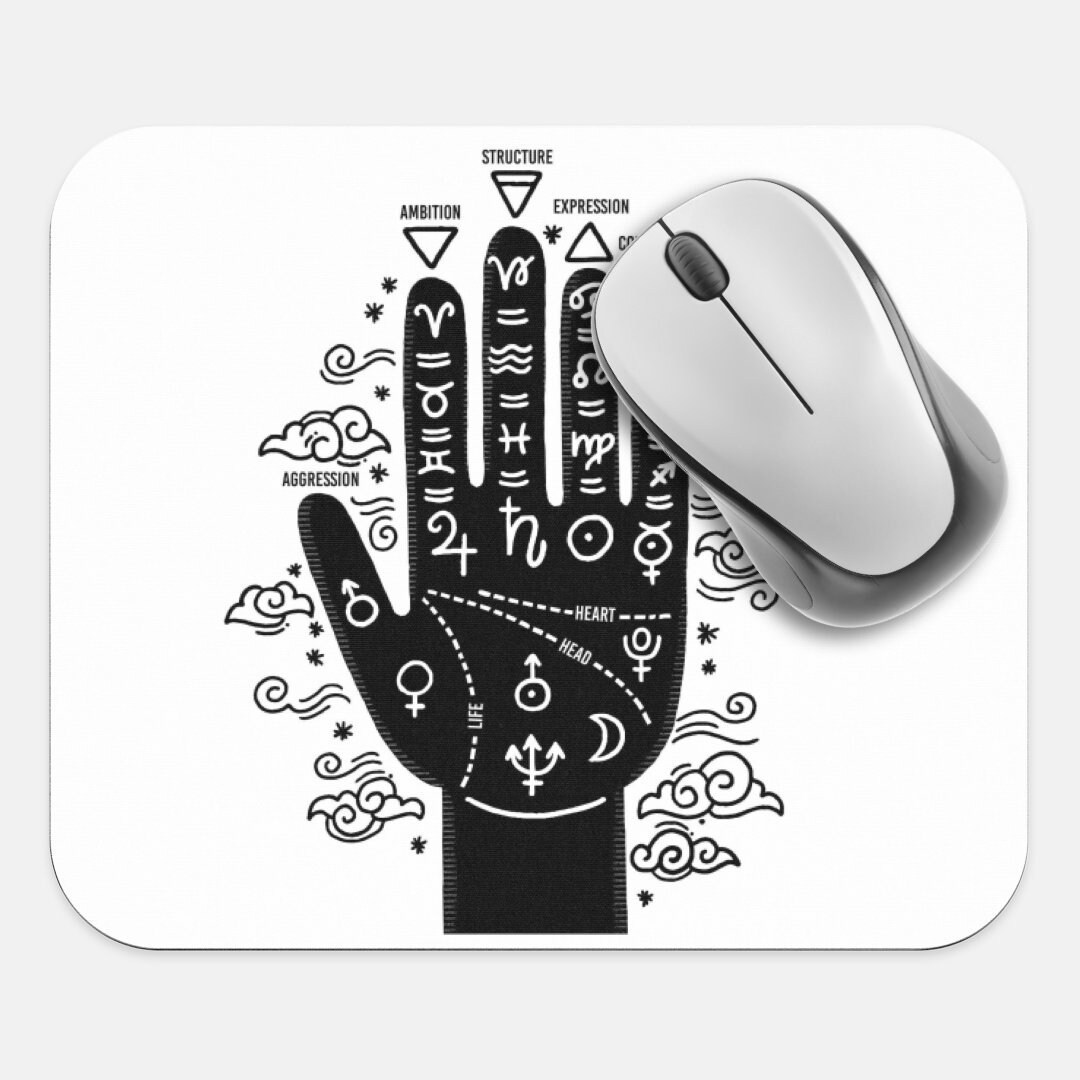 Witchy Occult Mouse Pad Oracle Esoteric Mouse Pad Computer - Etsy