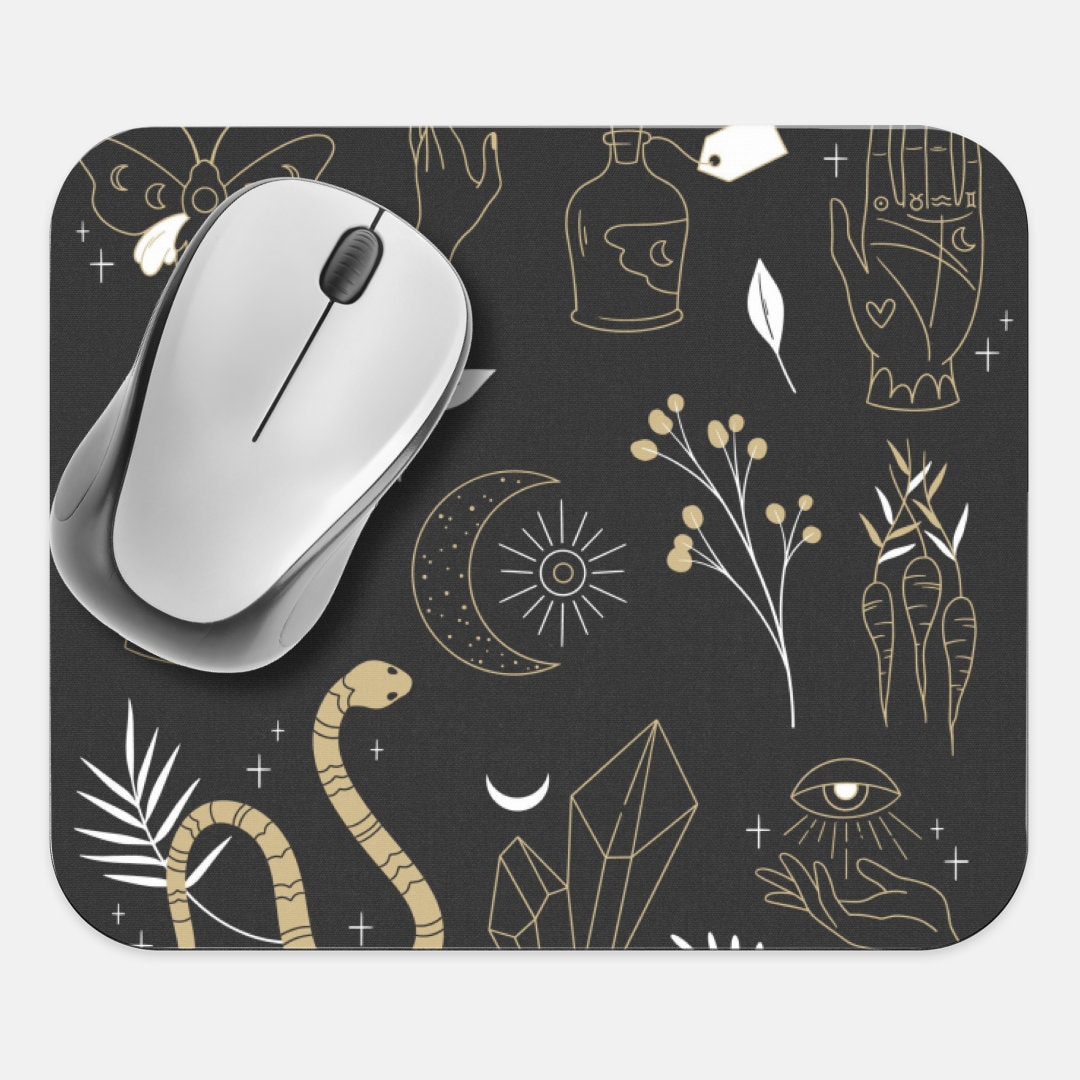Witchy Occult Mouse Pad, Oracle Esoteric Mouse Pad, Computer Desk ...