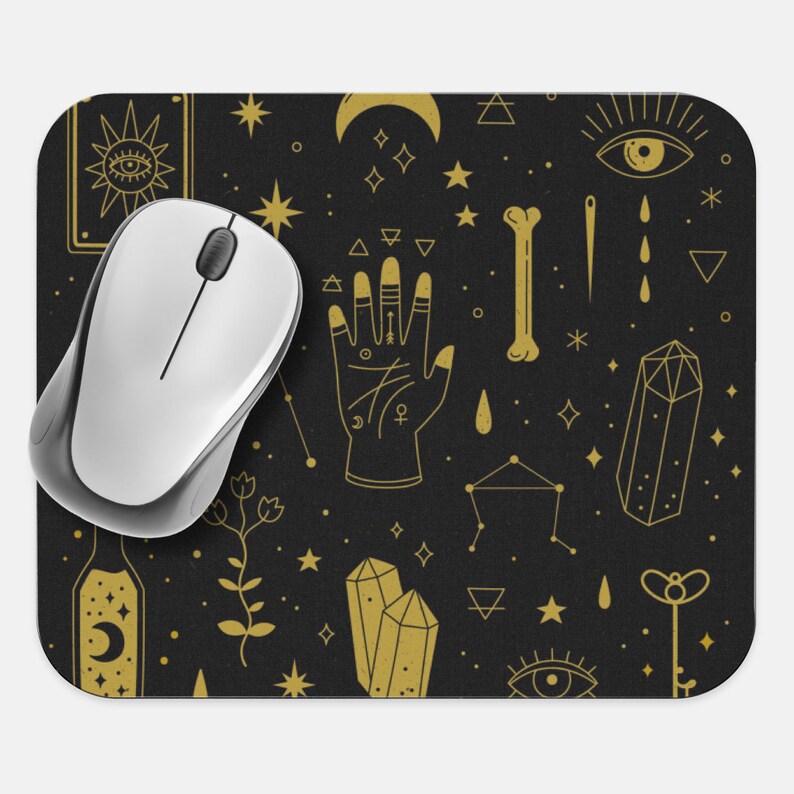 Witchy Occult Mouse Pad Oracle Esoteric Mouse Pad Computer - Etsy