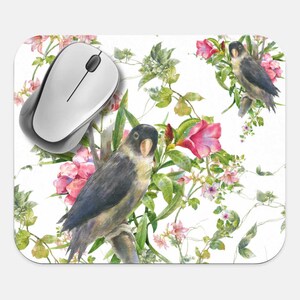 Floral Mouse Pad Flowers Mouse Pad Computer Accessories - Etsy