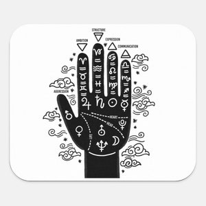 Witchy Occult Mouse Pad Oracle Esoteric Mouse Pad Computer - Etsy