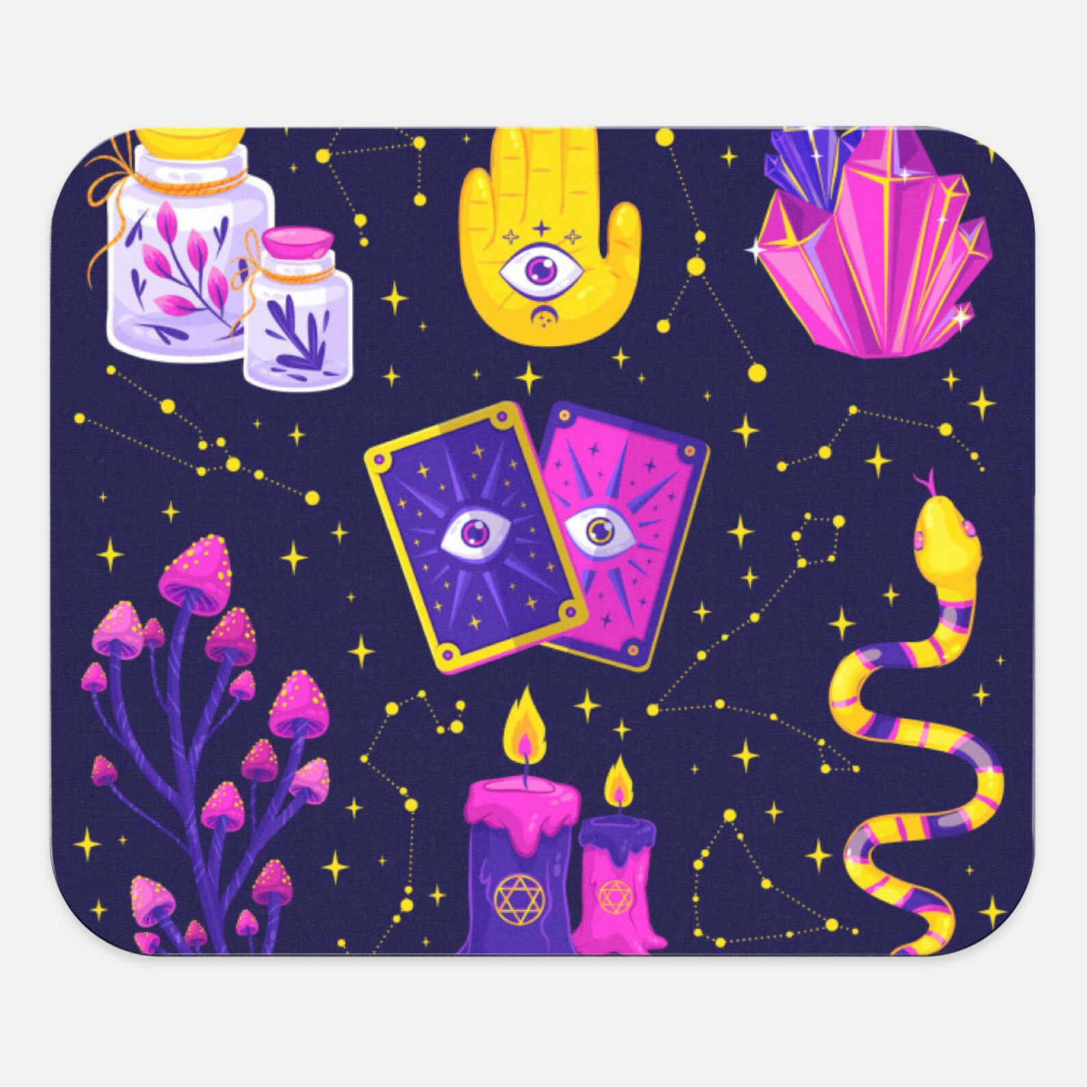 Witchy Occult Mouse Pad Oracle Esoteric Mouse Pad Computer - Etsy