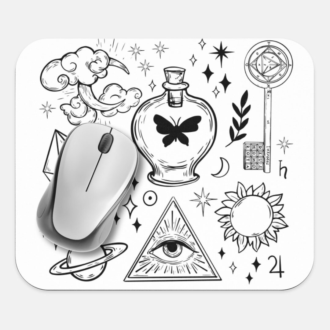 Witchy Occult Mouse Pad Oracle Esoteric Mouse Pad Computer - Etsy