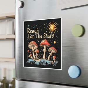 Reach for the Stars Decal, Satin Finish Sticker, Boho Sticker Laptop ...