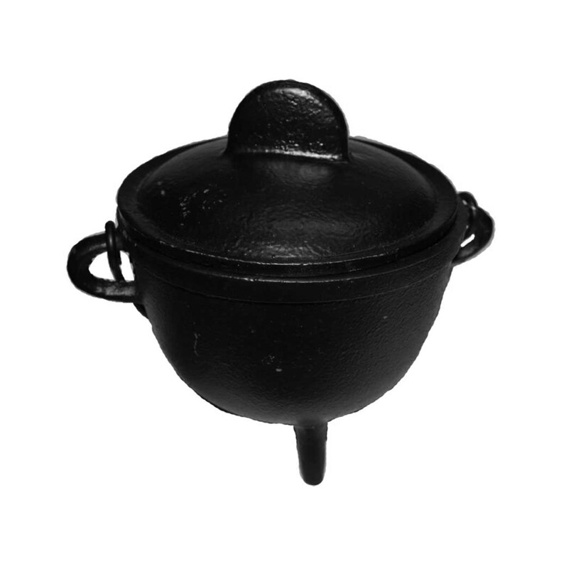 Sculpted Cast Iron Ritual Cauldron 5 Black Cauldron - Etsy
