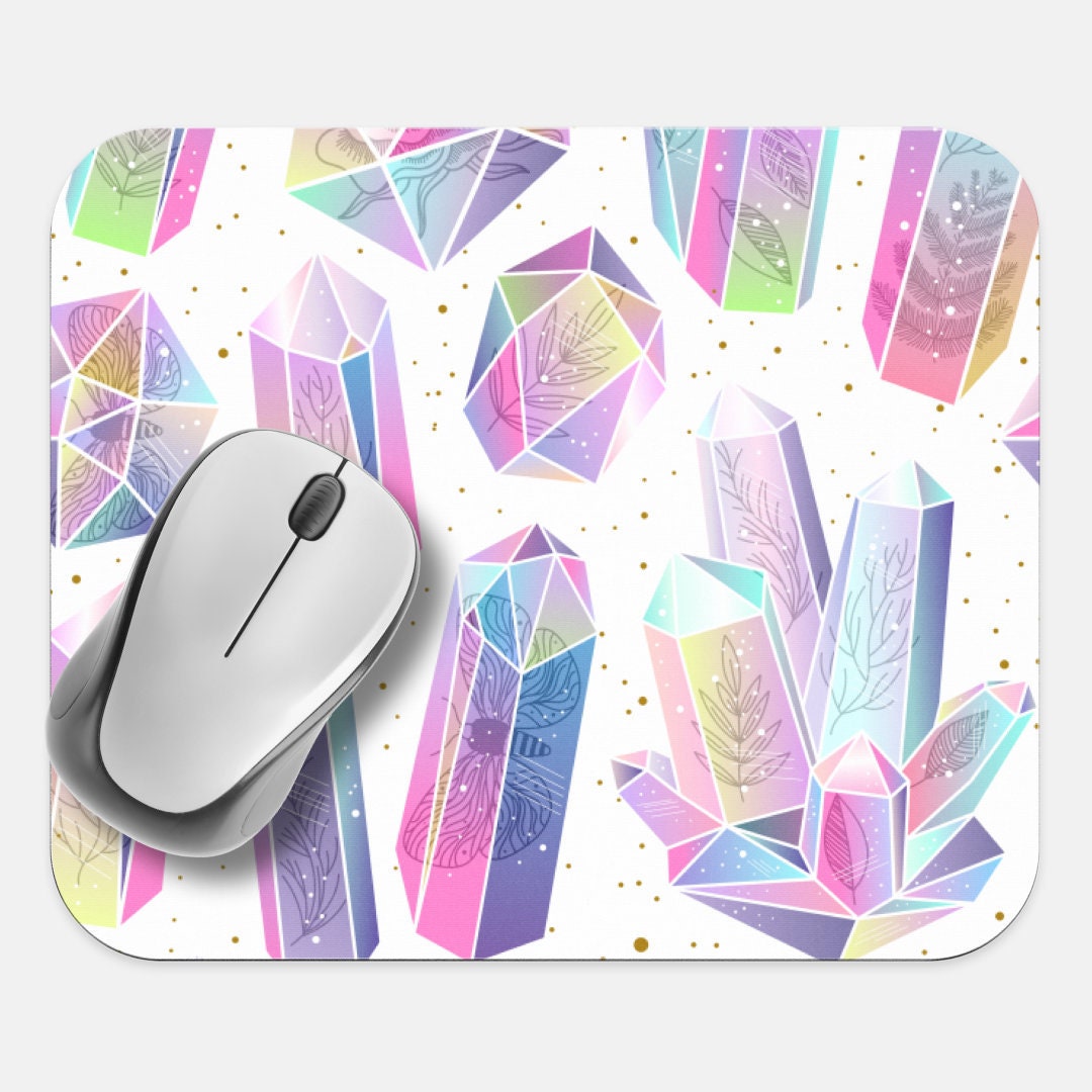 Gemstone Crystals Mouse Pad, Gems Mouse Pad, Computer Accessories, Tech ...
