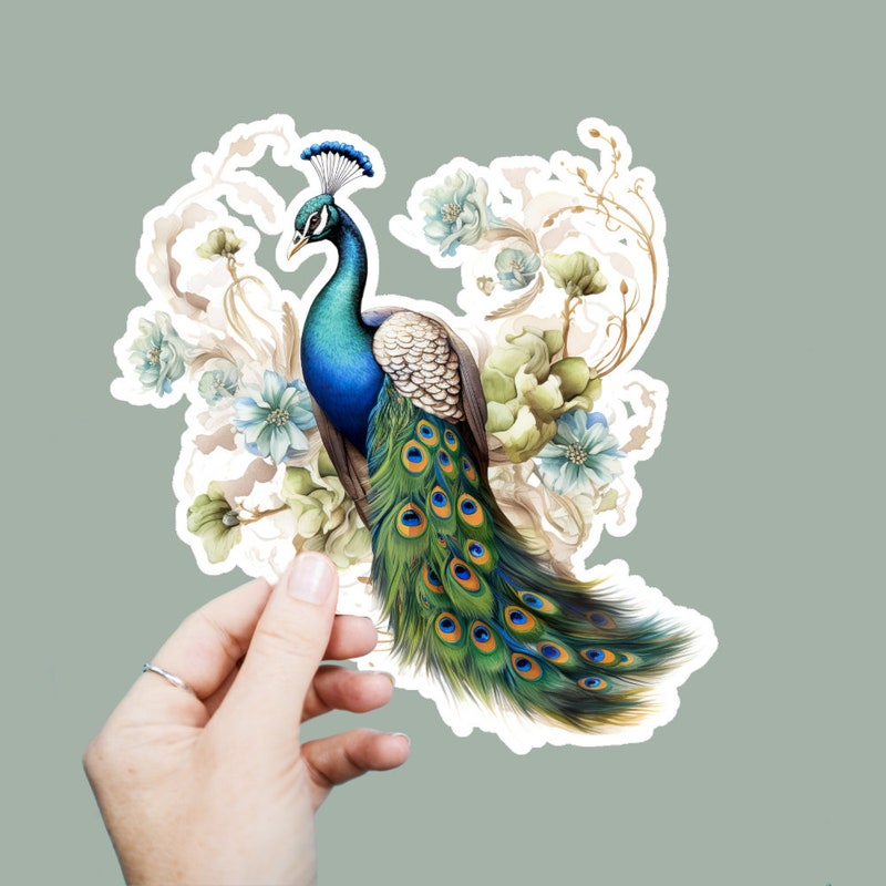 Peacock Stickers - Etsy