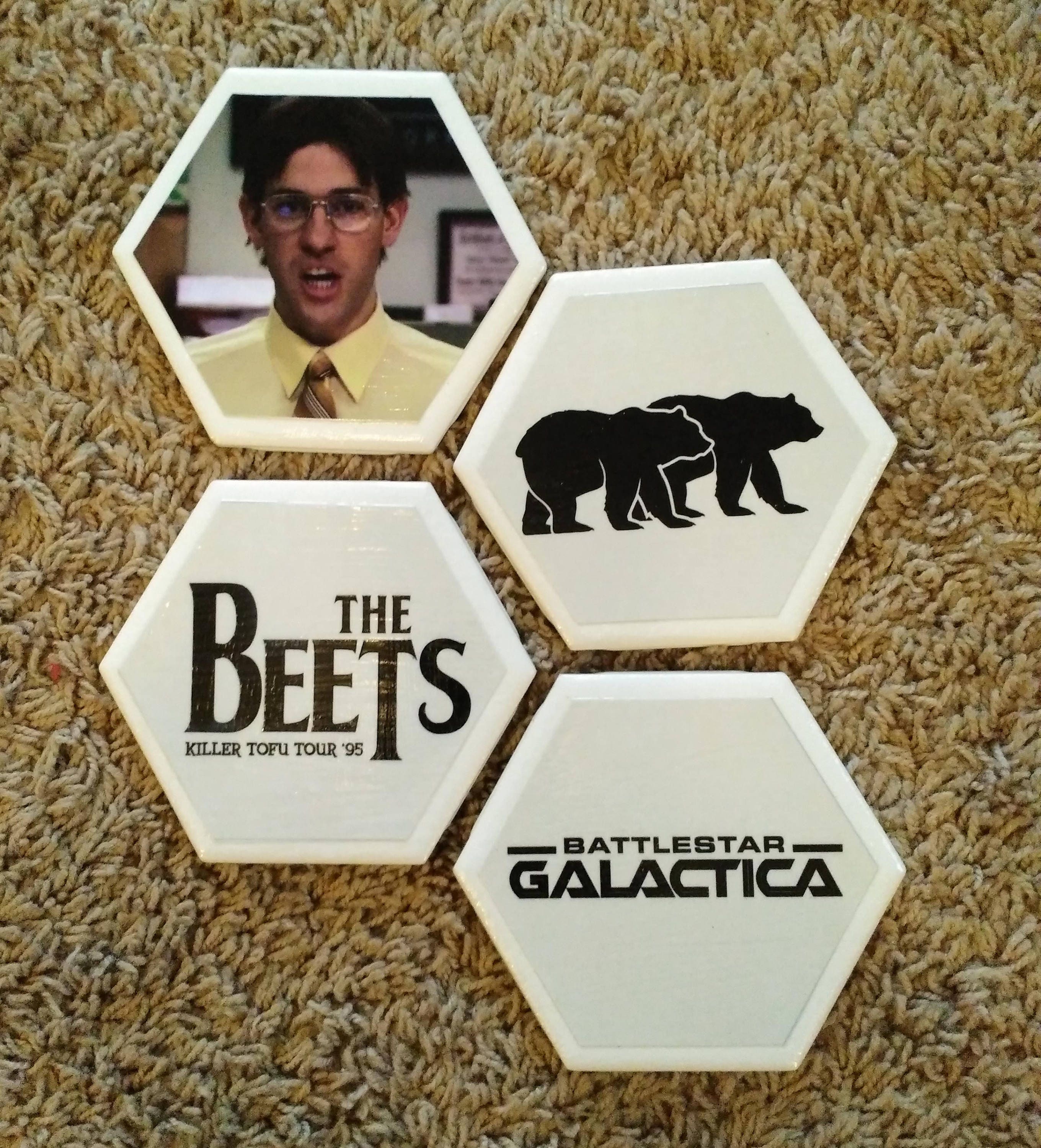 Custom Made the Office Coasters - Etsy