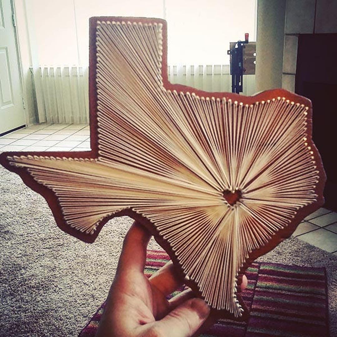 State String Art on State Outline - Etsy