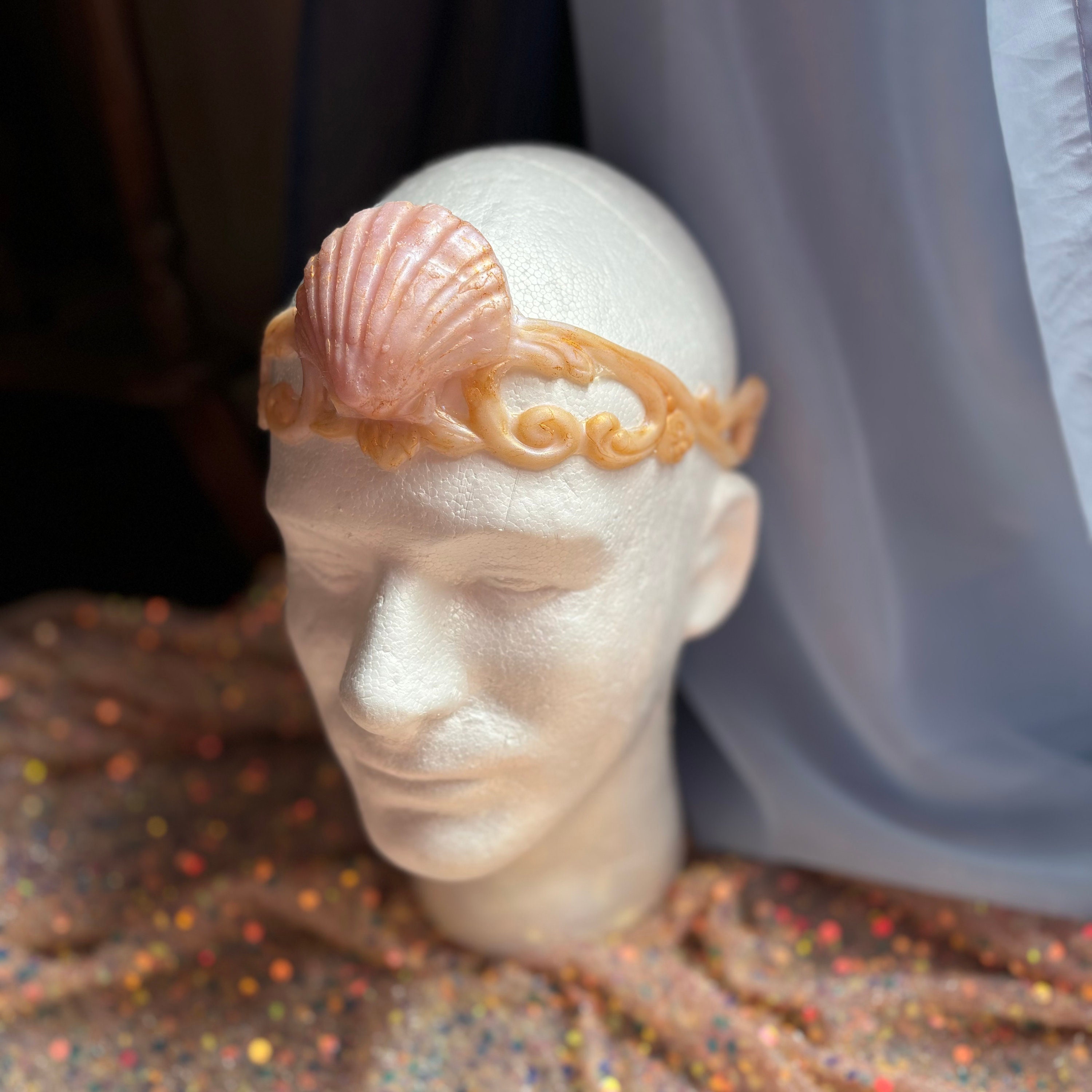 Silicone Pink & Gold Circlet Crown - Etsy
