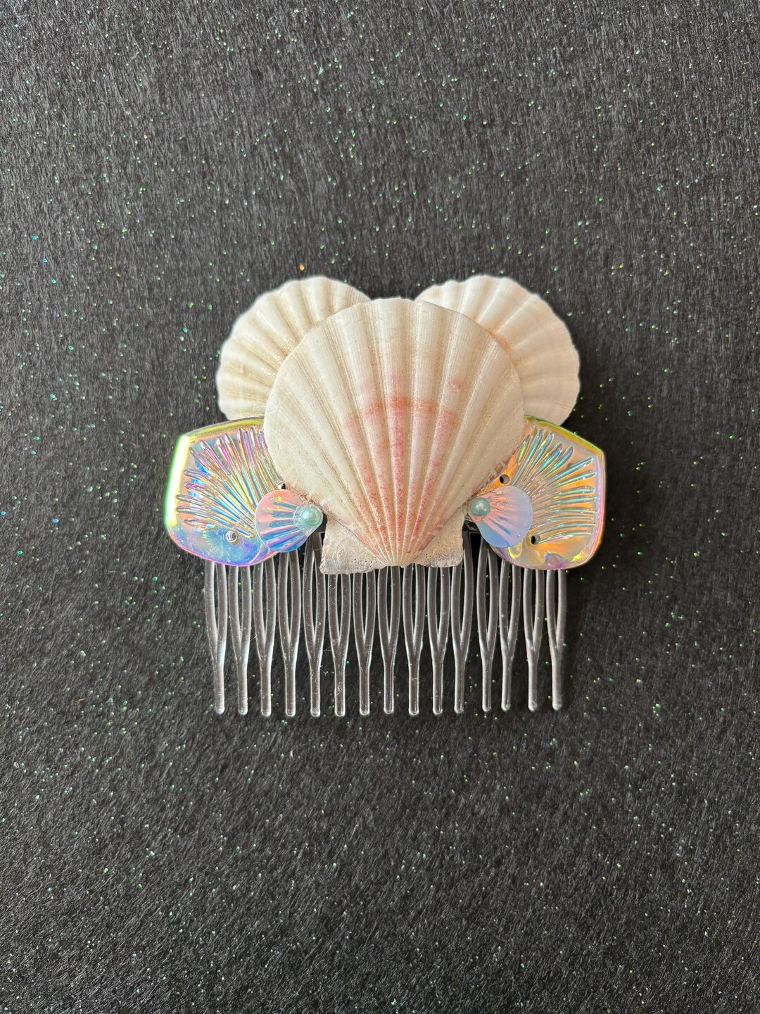 Shell Mythic Scale Mermaid Hair Comb Iridescent - Etsy