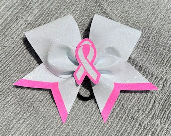 Breast Cancer Awareness Cheer Bow - Etsy