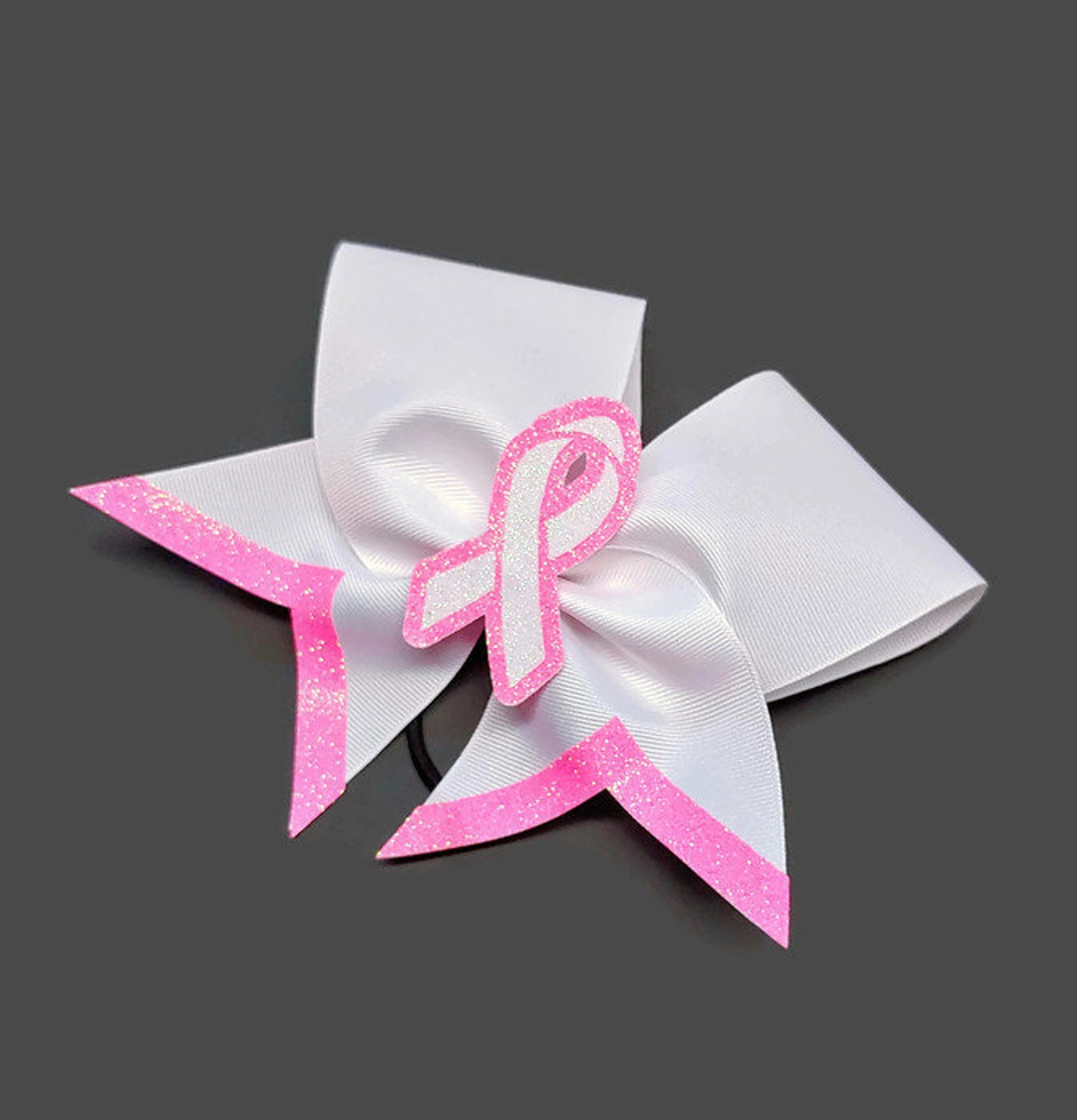 Pink Cheer Bow Awareness Bow October Bow Cheer Bow - Etsy