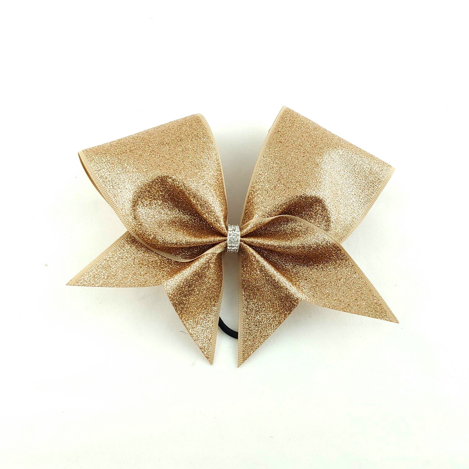 Old Gold Cheer Bow Cheer Bows Glitter Cheer Bow Gold | Etsy