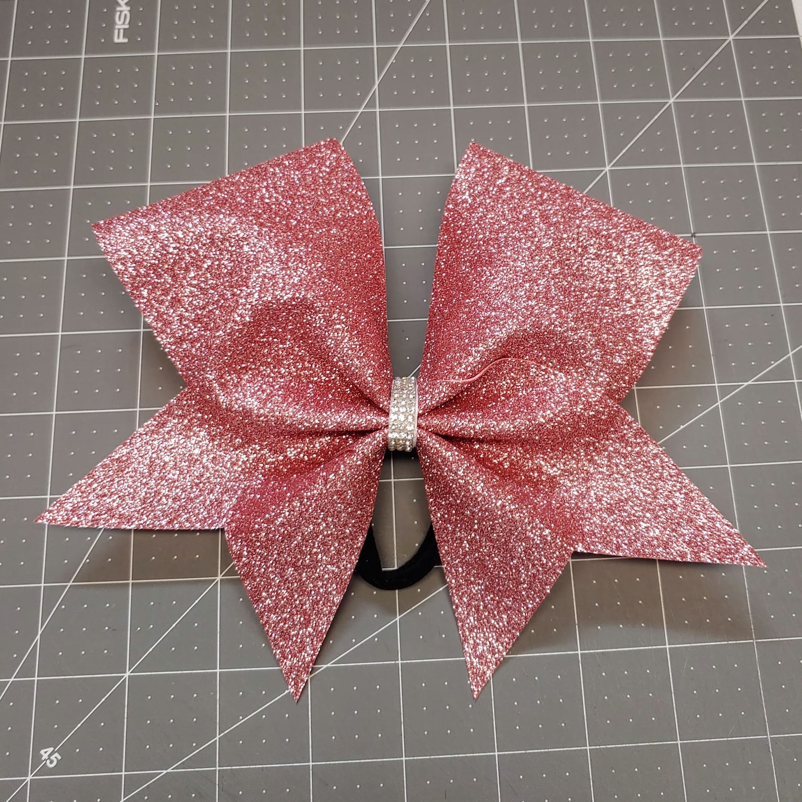 Rose Gold Glitter Cheer Bow - Etsy