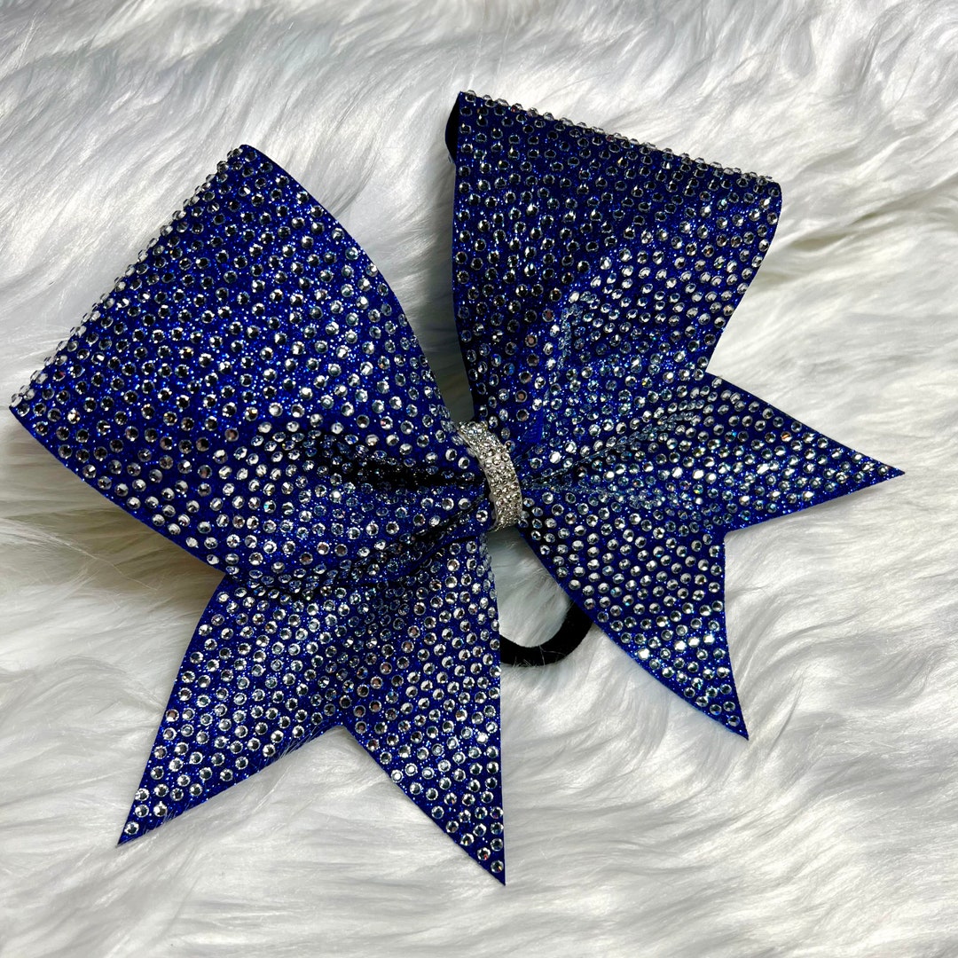 Rhinestone Cheer Bow - Super Bling Cheer Bow - Etsy