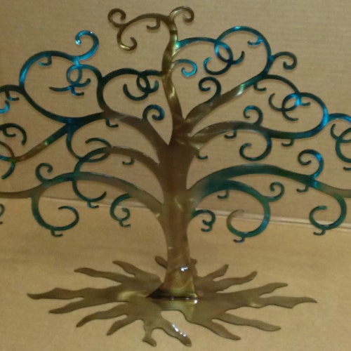 Metal Charm Display Necklace Tree With Roots Tree of Life - Etsy