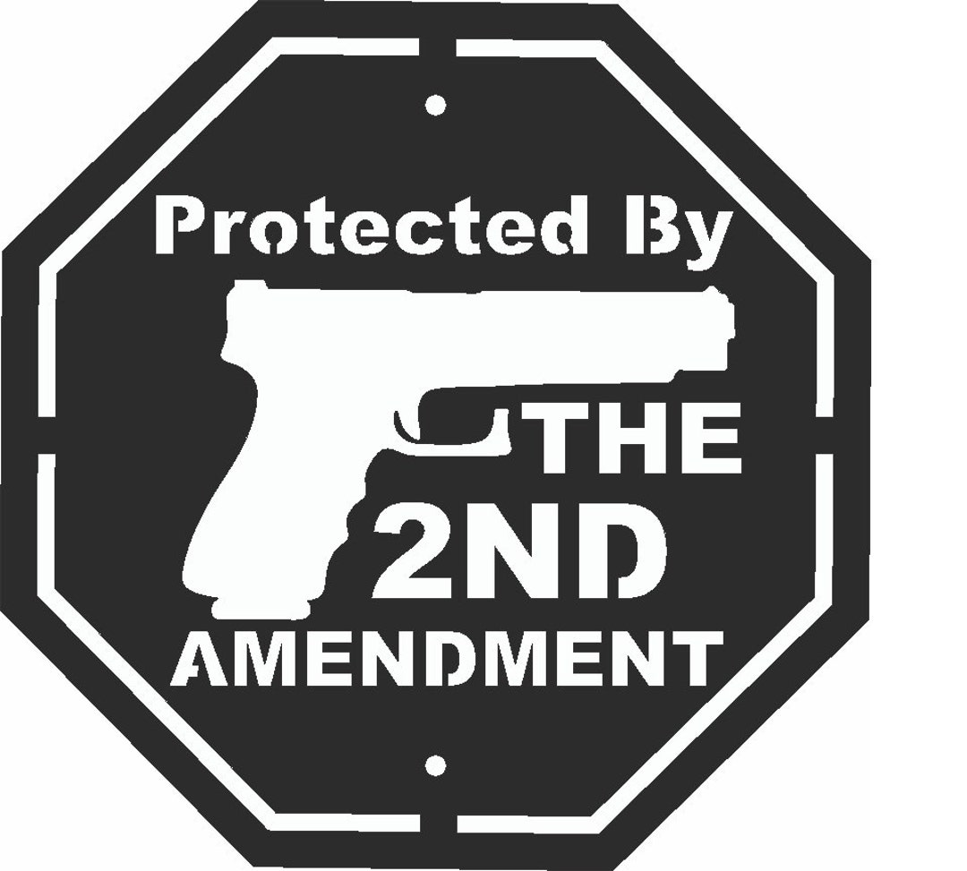 2nd Amendment Sign 1/8 Steel Powder Coated - Etsy