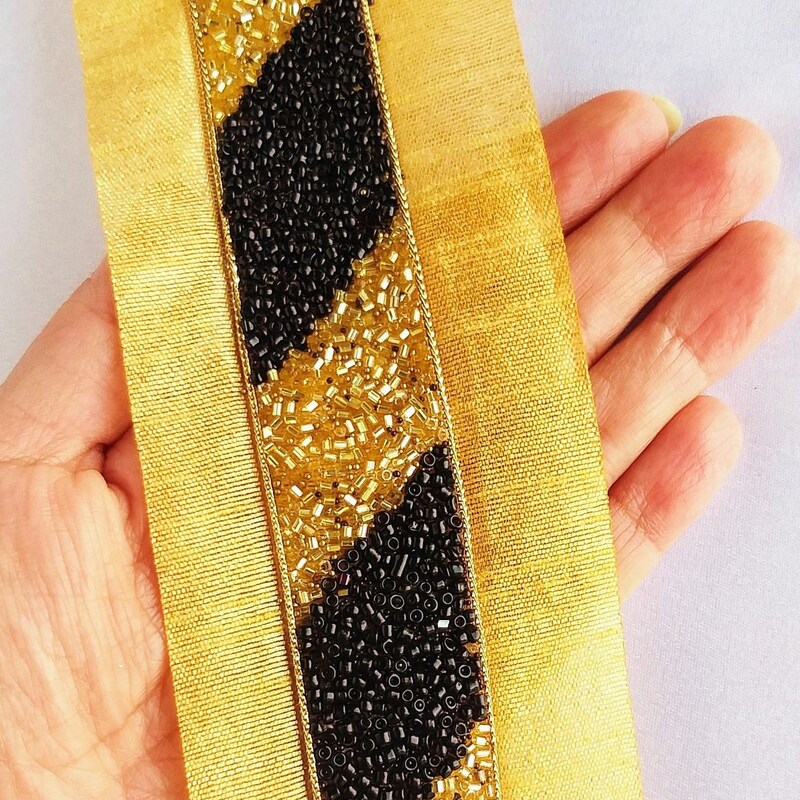 Gold Fabric Trim - Etsy