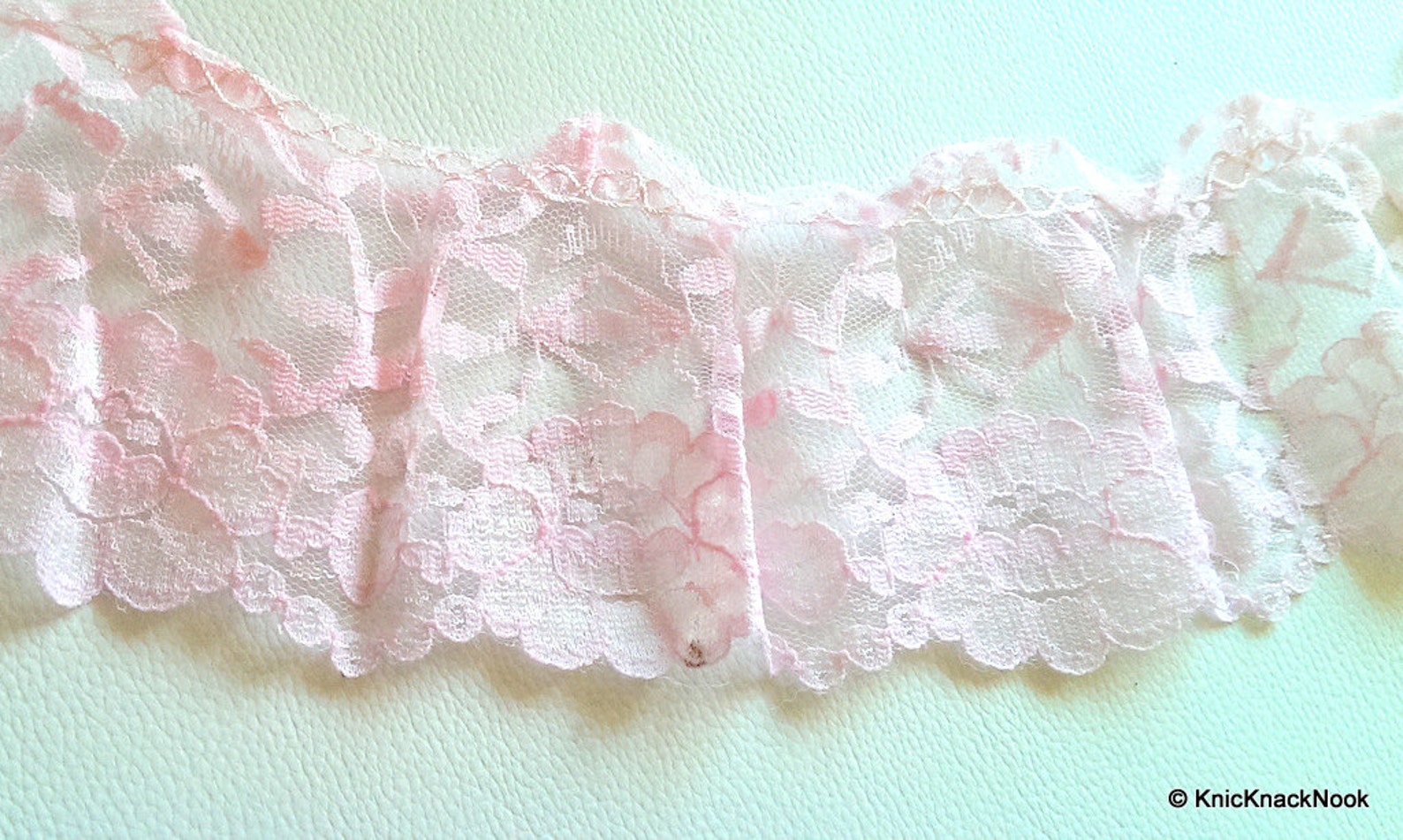 Pink Floral Net Lace Trim Ribbon 95mm Wide - Etsy