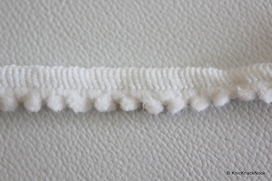 White Wool One Yard Lace Trims 10mm Wide - Etsy