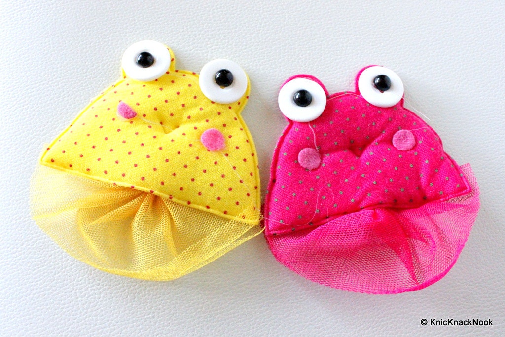 Pink Frog Applique Patch Kids Applique Pink Patch Animal | Etsy