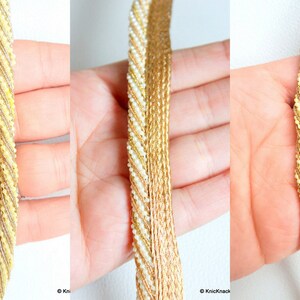 Antique Gold Woven Trim With Gold Thread and Pearls, Approx. 20mm - Etsy