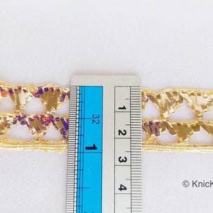 Gold Indian Crafting Trim, Decorative Lace, Indian Trim, Gold Lace ...