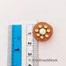 Brown Round Wood Buttons With Kundan Stones Indian Buttons - Etsy
