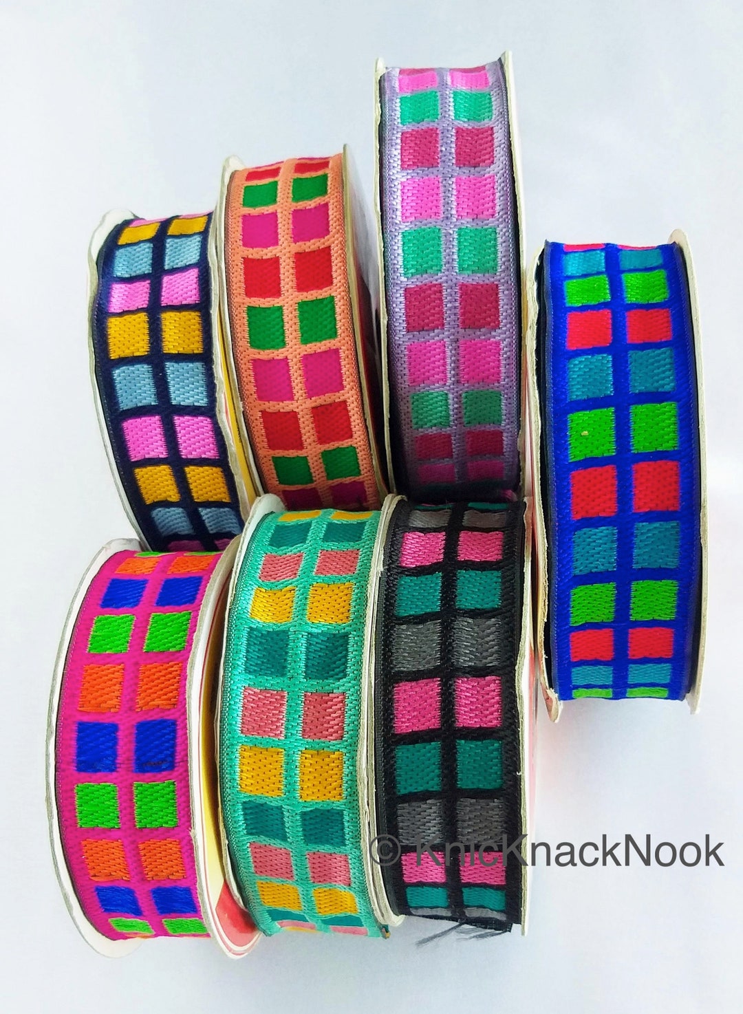 Geometric Jacquard Trim, Approx 28mm Wide, Decorative Trim, Fashion ...