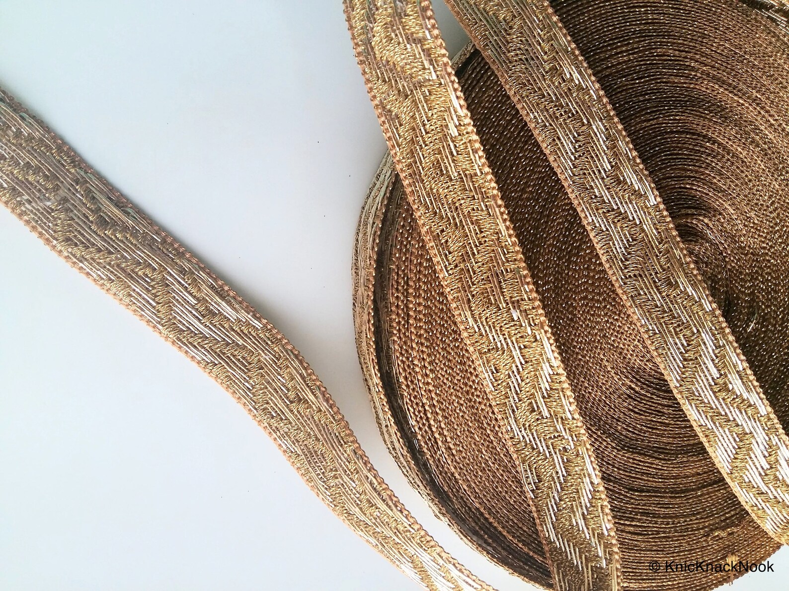 Rose Gold Ribbon Lace Trim Approx. 20mm Wide 200317L223 - Etsy UK