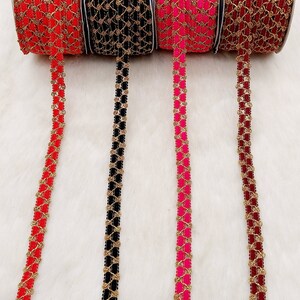 Gold Braid Trim Two Tone, Approx. 13mm Wide, Upholstery Trim, Braided ...